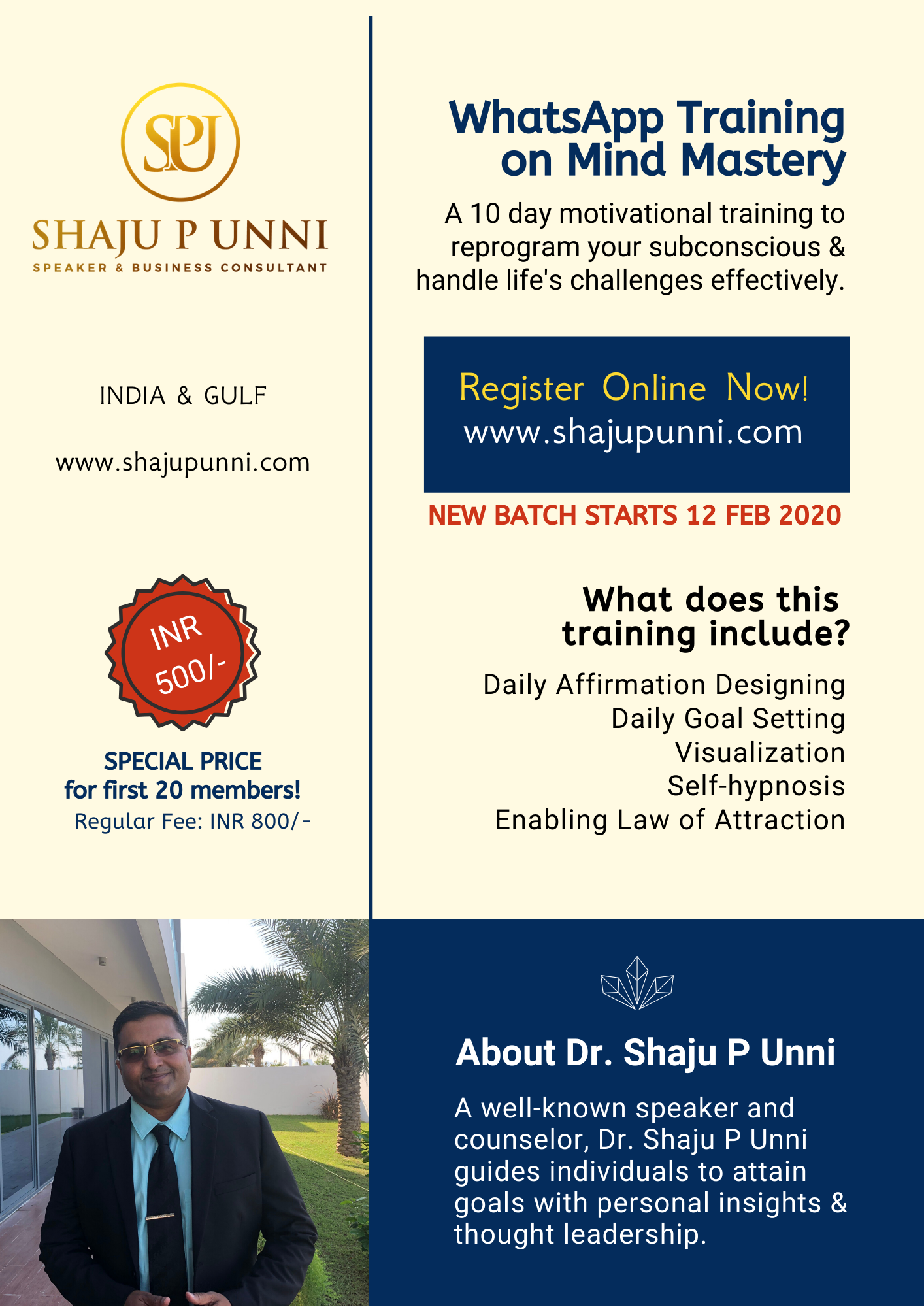 WhatsApp Training - Dr Shaju P Unni